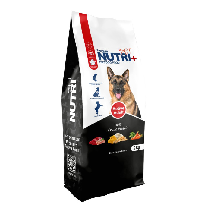 غذای سگ اکتیو ادالت نوتری پلاس 15 کیلو | پت شاپ باران پت